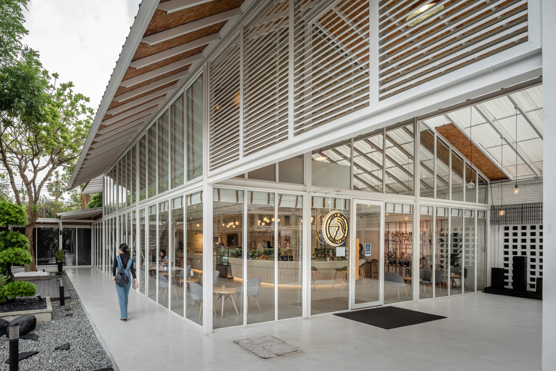 HARIO CAFÉ, a steel-structural coffee shop designed specifically for ...