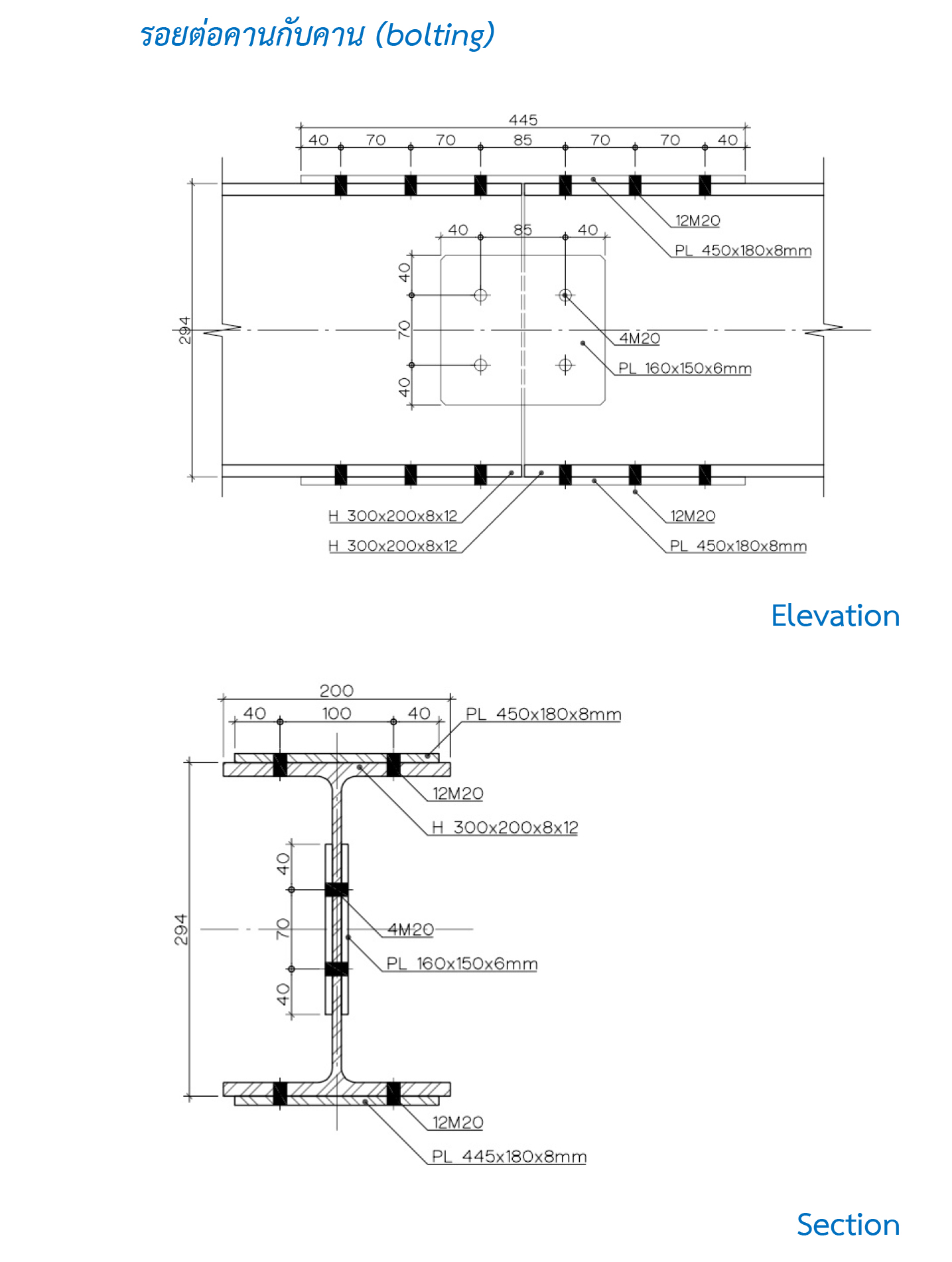 Steel Connection 1 : รอยต่อเหล็กในงานสถาปัตยกรรม 1 ตอนที่ 3 - H-BEAM ...